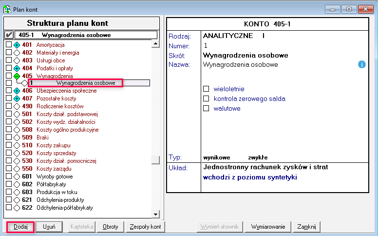 Krok 6: Modyfikacja planu kont – Centrum pomocy - Finanse i Księgowość